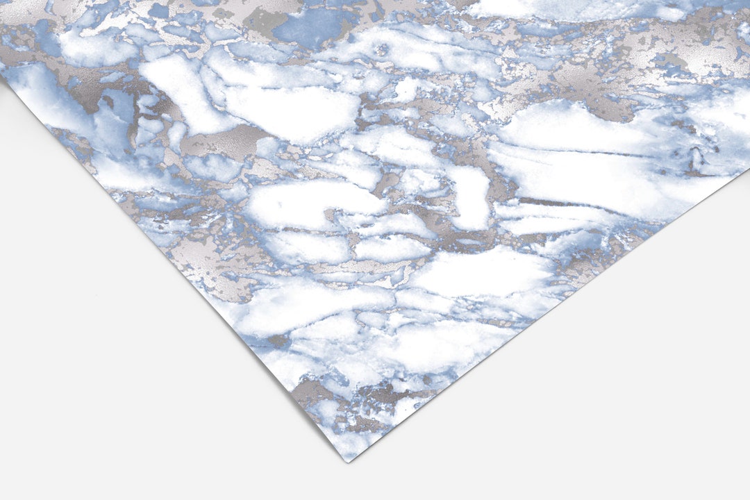 Light Blue Marble Contact Paper | Peel and Stick Wallpaper | Removable ...