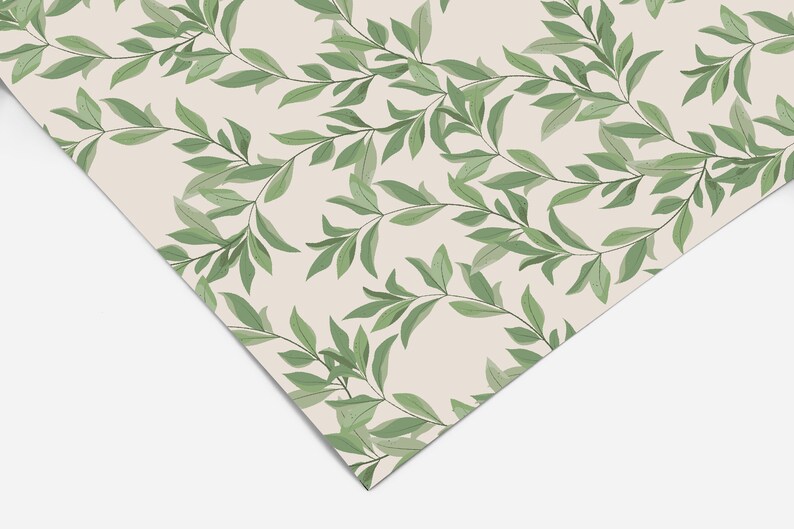 Green Foliage Floral Contact Paper Peel And Stick Wallpaper | Etsy