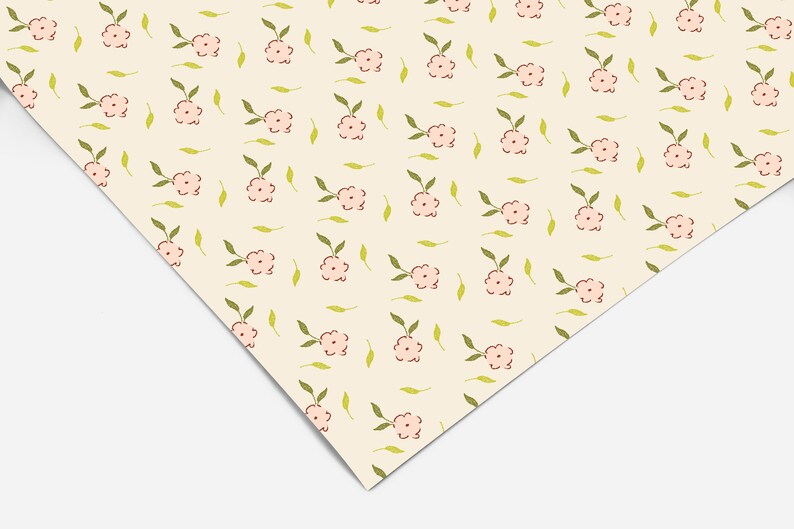 Pink Floral Contact Paper Peel And Stick Wallpaper | Etsy