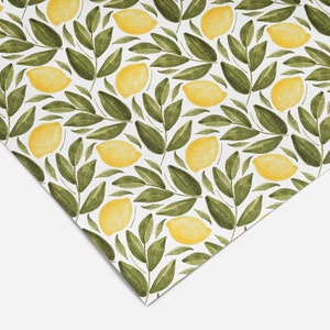 Lemons Floral Contact Paper Peel And Stick Wallpaper | Etsy