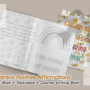 Calm Down Breathing Chart & Childrens Positive Affirmations - Etsy