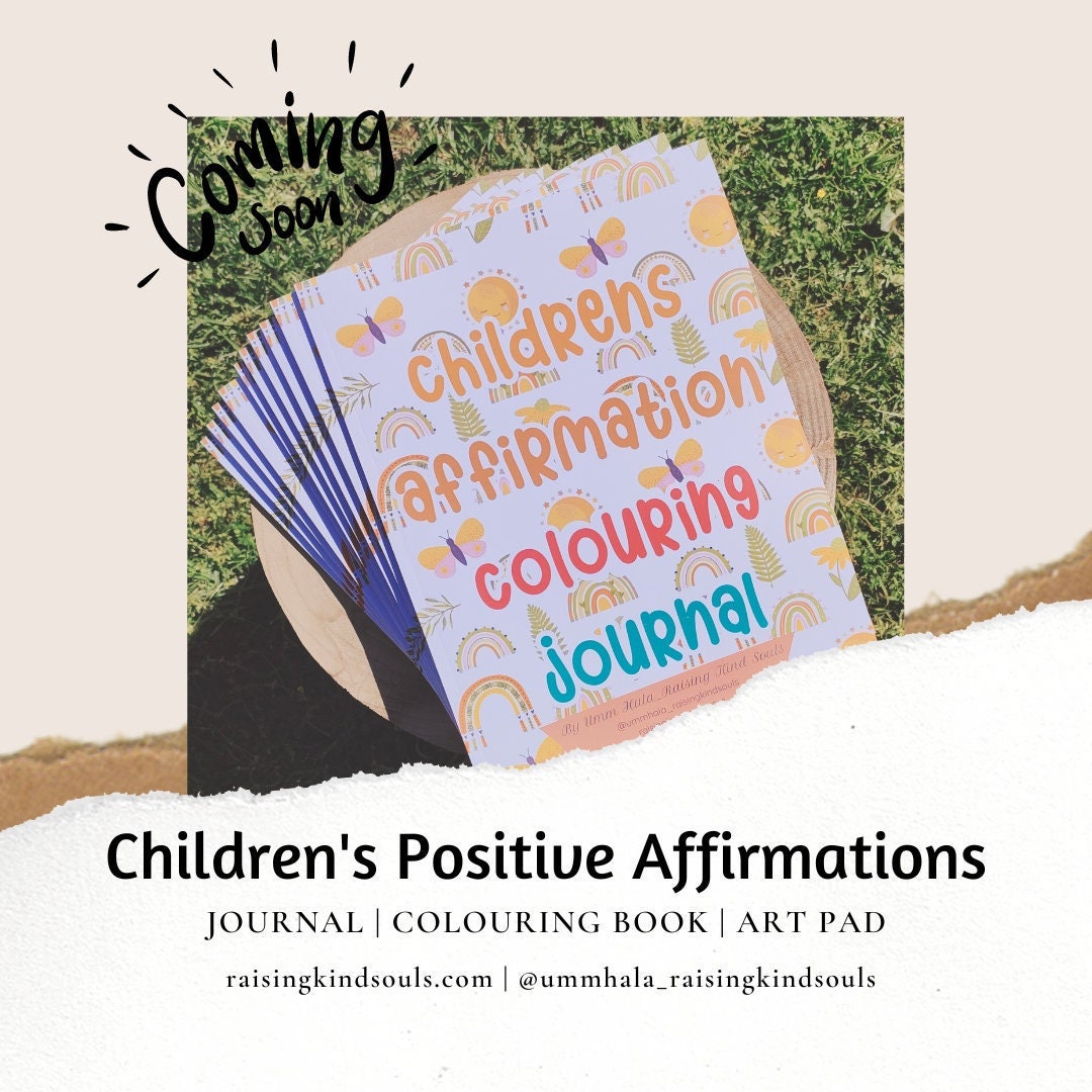 Calm Down Breathing Chart & Childrens Positive Affirmations Colouring ...