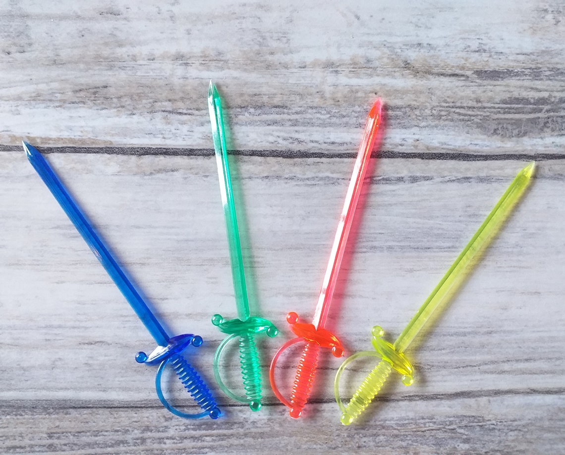Cocktail Swords Swordsticks Set of 24 Plastic Sword | Etsy