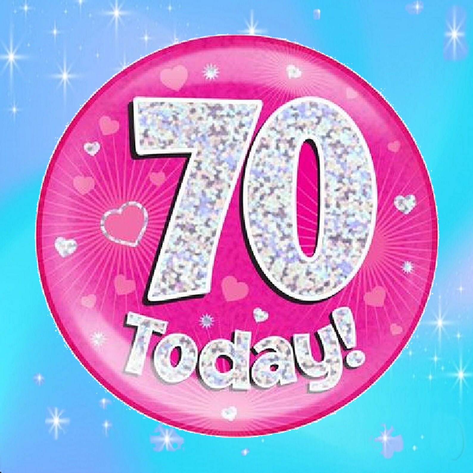 Age 70 Birthday Decorations Pink Bunting & Banners Balloons / - Etsy UK