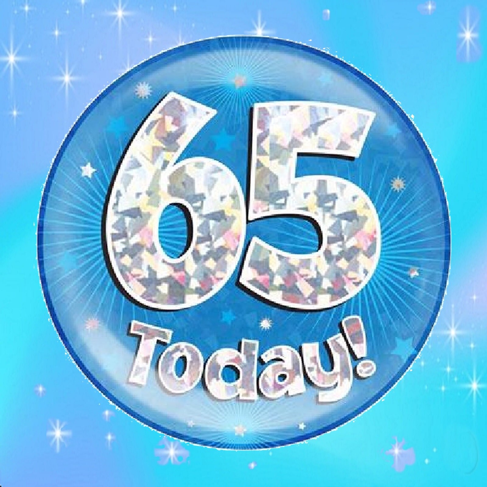 Age 65 Birthday Party Decorations Blue Bunting & Banners - Etsy UK