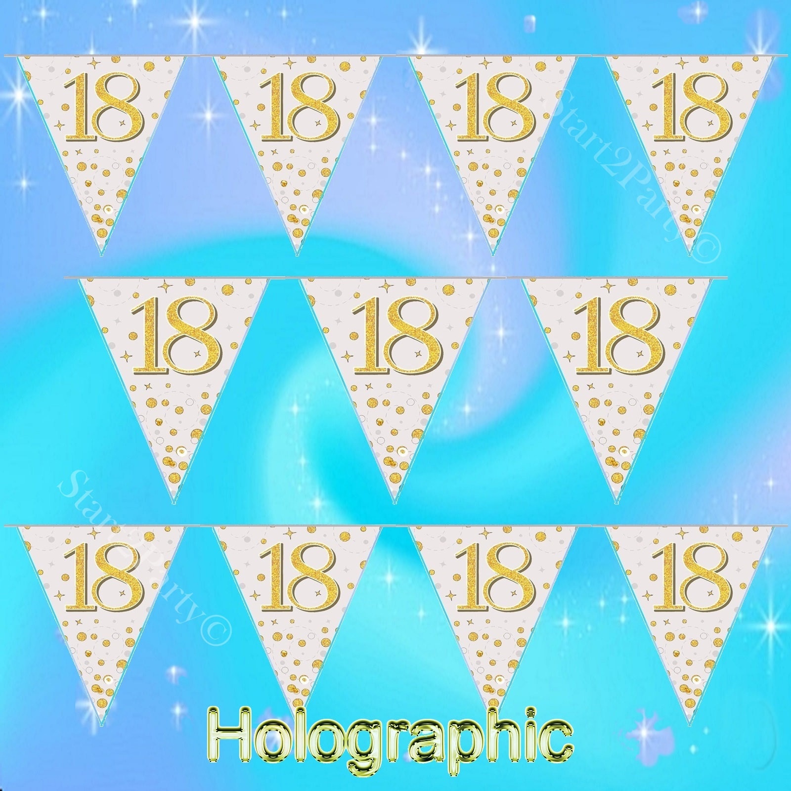 Age 18 Birthday Decorations White Rose Gold Bunting & | Etsy