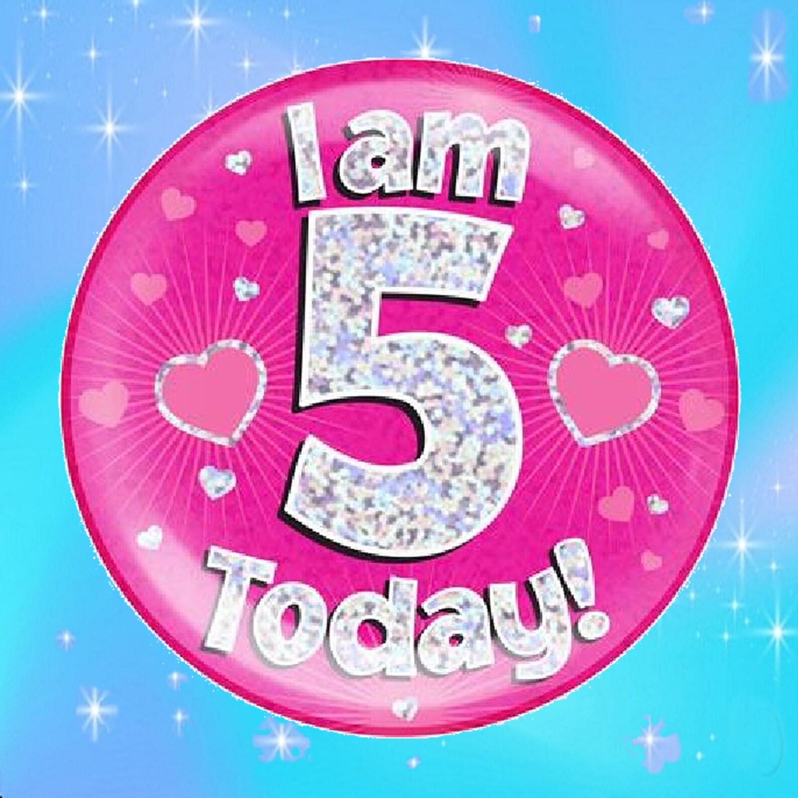 Age 5 5th Birthday Party Decorations Pink Bunting & Banners | Etsy