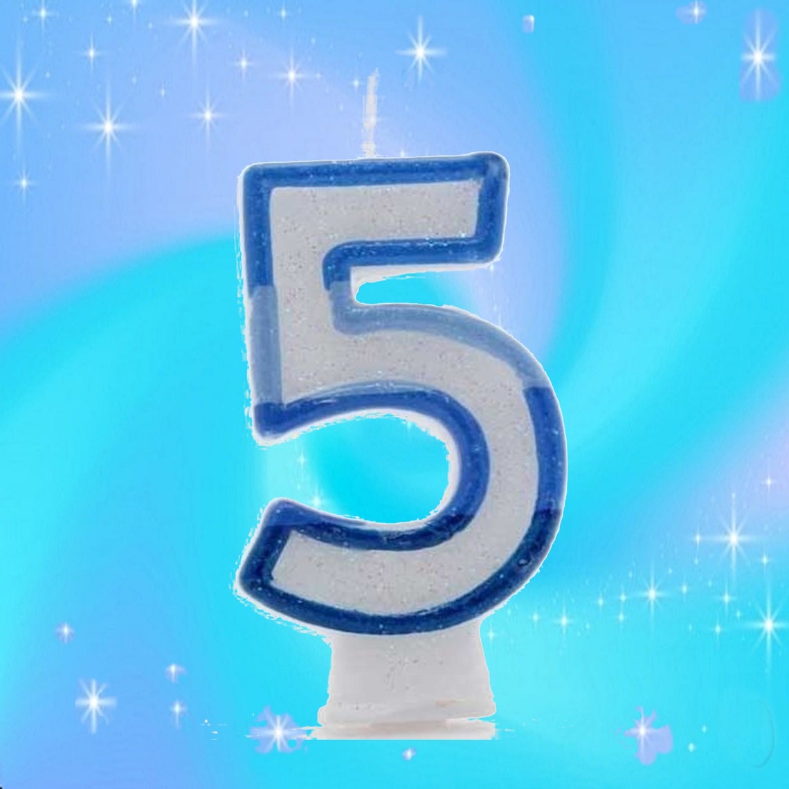 Age 5 5th Birthday Party Decorations Blue Bunting & | Etsy UK