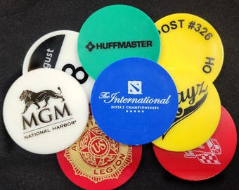 Custom Imprinted Tokens 1000 Pcs With 1 Color Imprint on 1 Side - Etsy