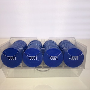 Numbered Plastic Tokens 1000 Pcs, 1-9/16" (40mm) Diameter - Etsy