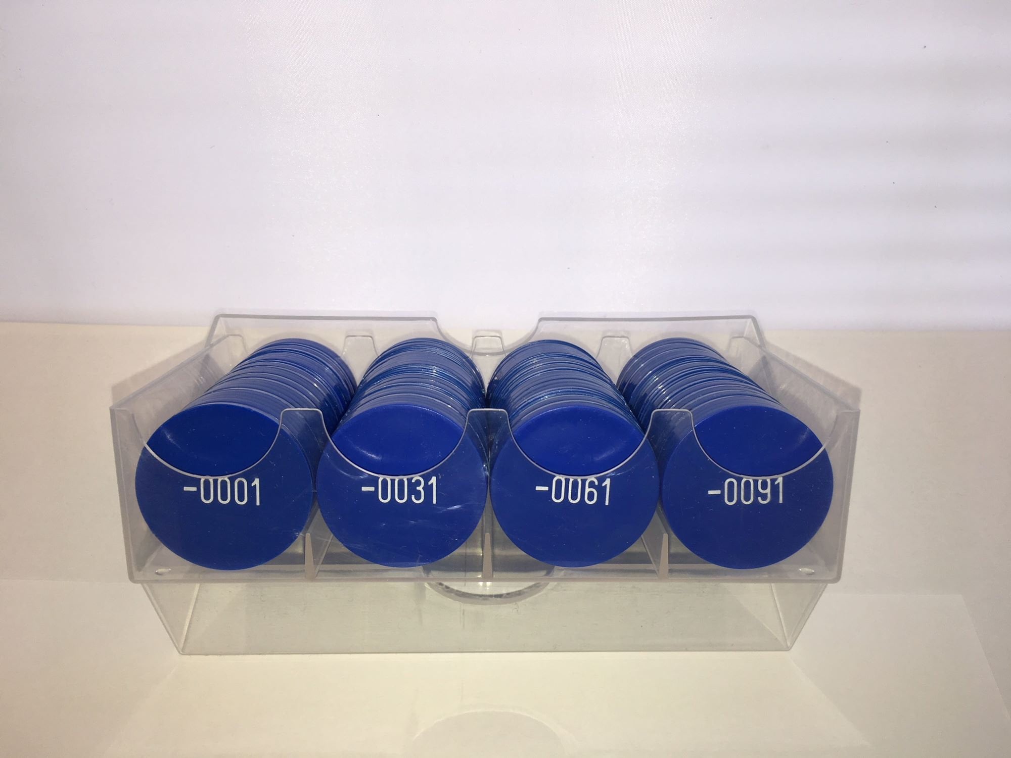 Numbered Plastic Tokens 1000 Pcs, 1-9/16" (40mm) Diameter - Etsy