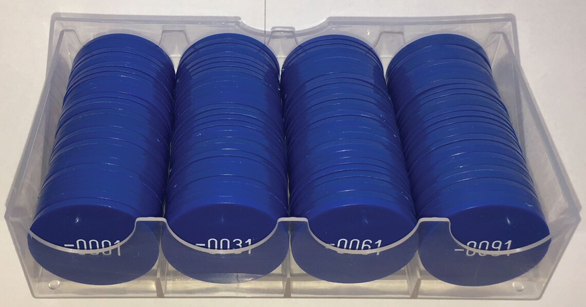 Numbered Plastic Tokens 1000 Pcs, 1-9/16" (40mm) Diameter - Etsy