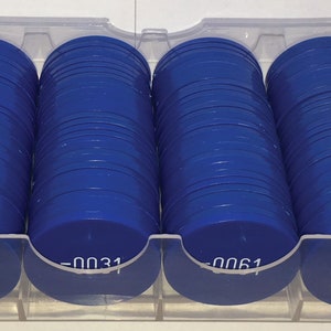 Numbered Plastic Tokens 1000 Pcs, 1-9/16" (40mm) Diameter - Etsy