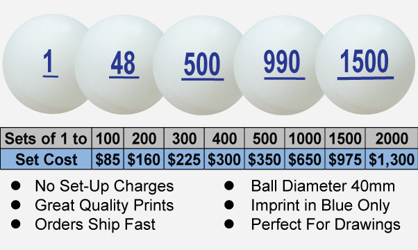 Numbered Ping Pong Balls 1000 Pcs - Etsy