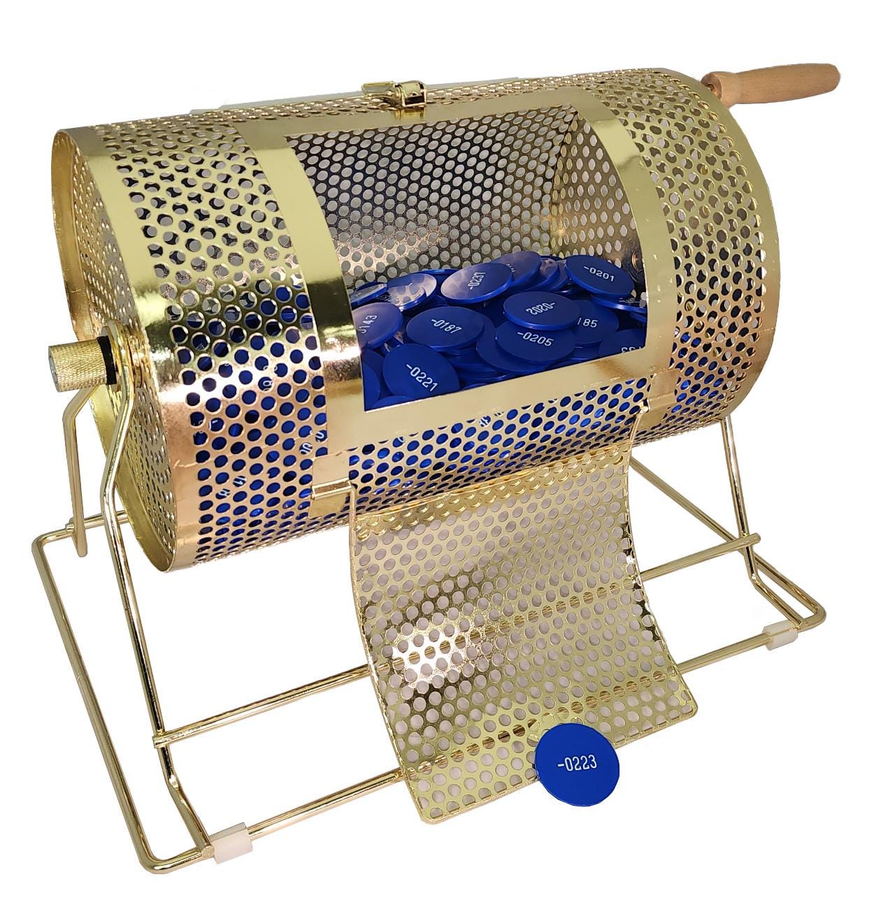 Raffle Drum Kit Small Size Raffle Drum W/ Numbered Tokens Complete Set ...