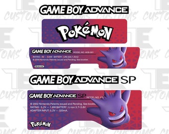 Game Boy Advance SP Decal - Etsy