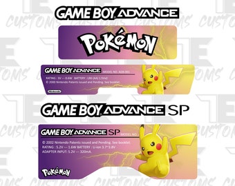 Game Boy Advance SP Decal - Etsy