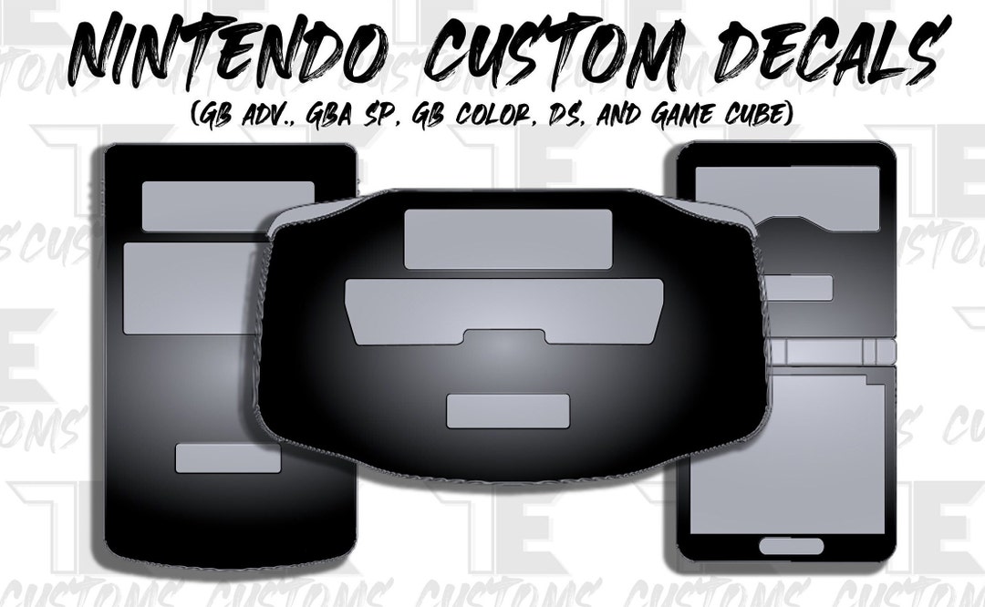 Custom Decals for Game Boy Advance/adv. Sp/color, Nintendo DS, Nintendo ...