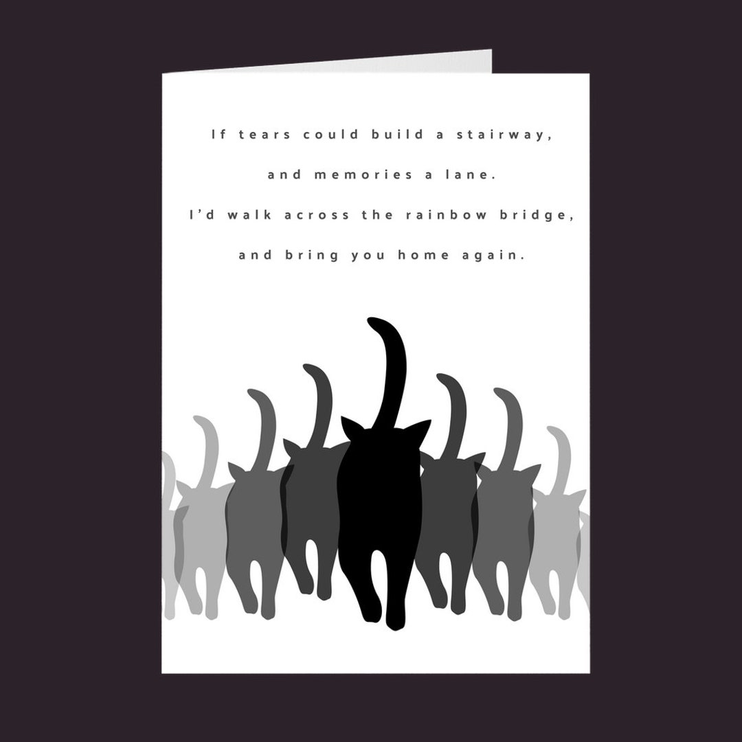 Cat Loss, Cat Loss Cards, Cat Condolences, Cat Memorial, Cat Loss Gift ...