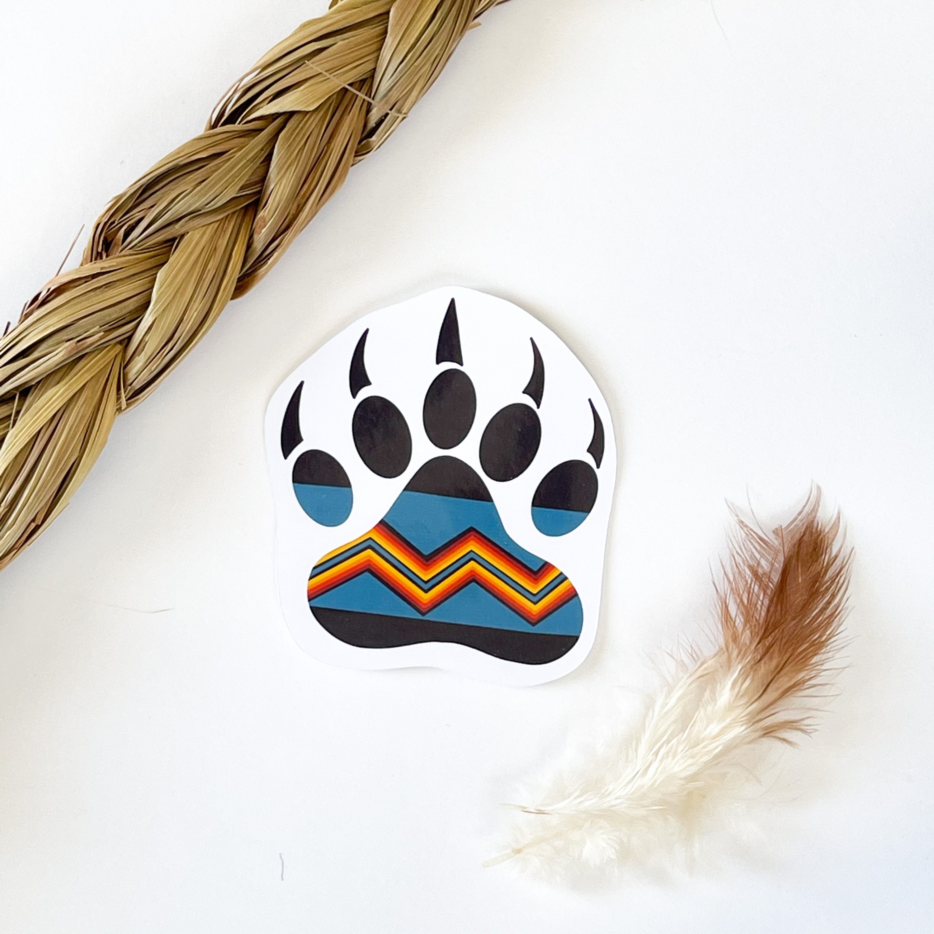 Native American Bear Paw Art