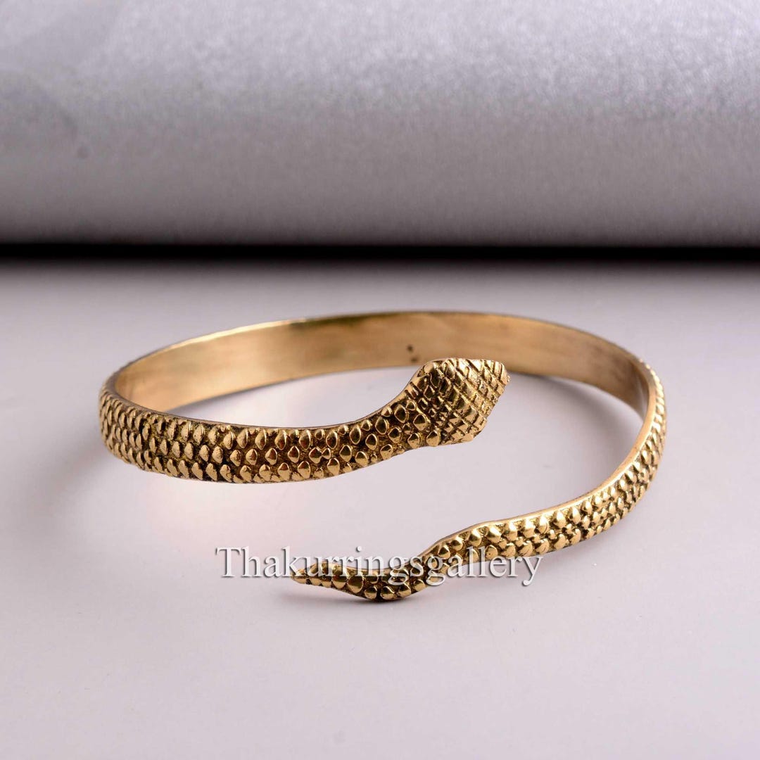 Gold Snake Bracelet, Adjustable Snake Bracelet, Silver Snake Bracelet ...