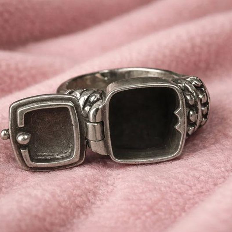 Secret Compartment Ring - Etsy