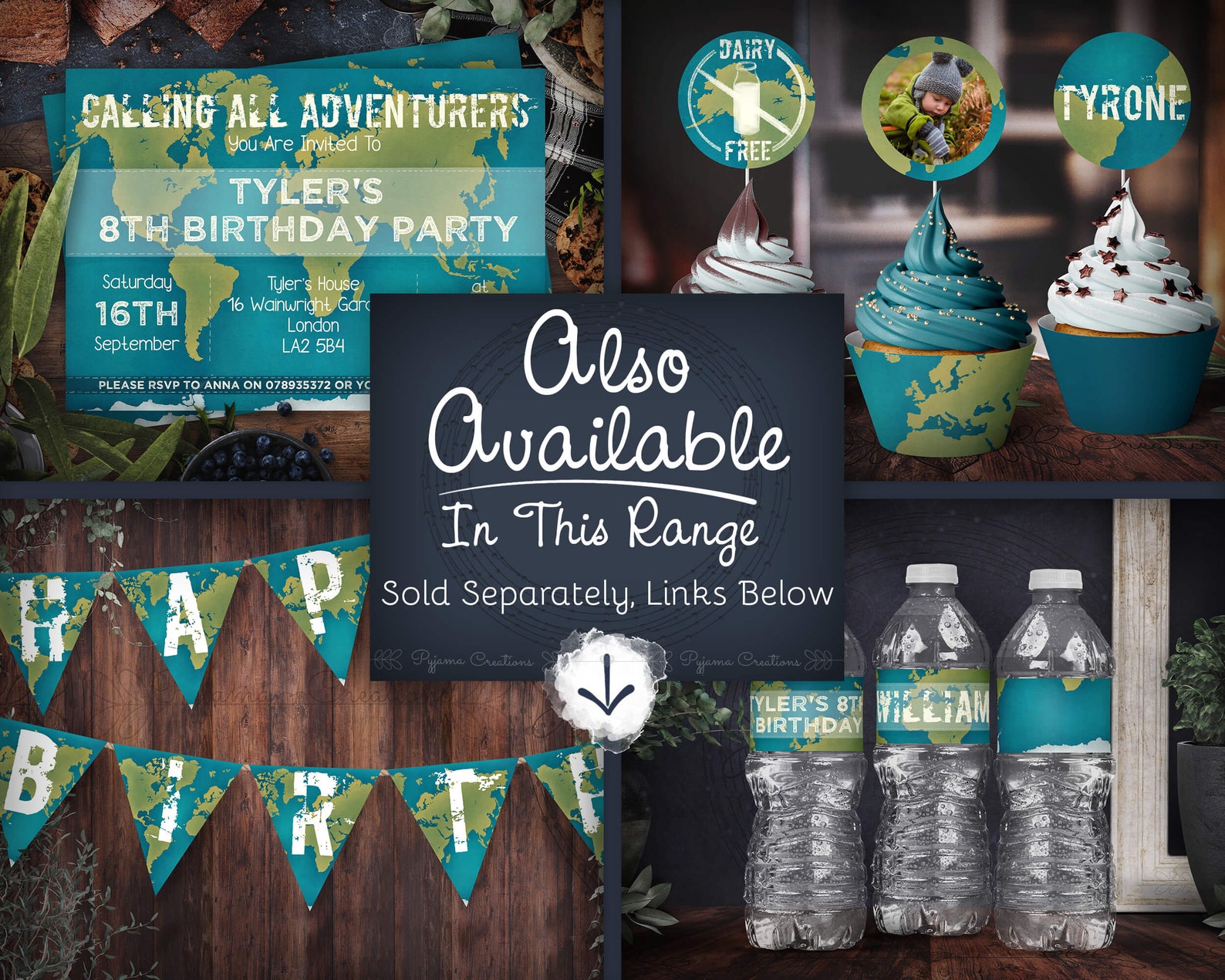 Printable Birthday Bunting Flag Banner | Travel World Map Explorer ...