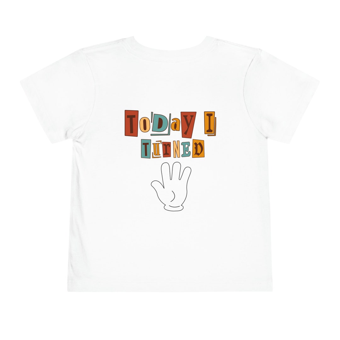 Today I Turned 4, Kids Birthday Shirt, Birthday Shirt for Kids ...