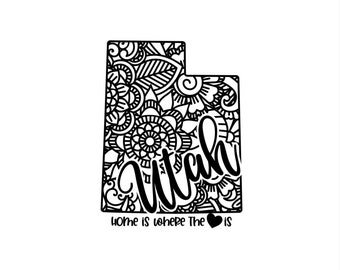 Utah State Decal | Etsy