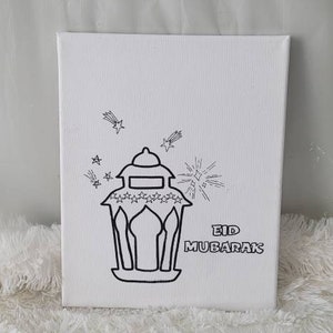 Islamic Paint Kit,kids Paint Canvas,kids Eid Gift,ramadan Gift, Eid ...