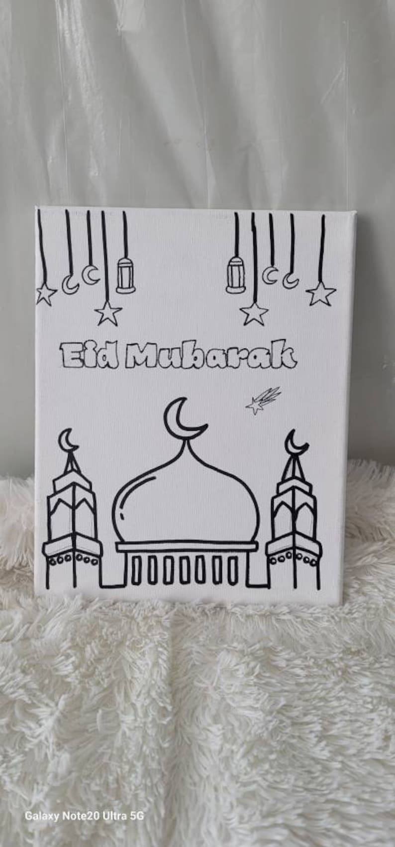 Islamic Paint Kit,kids Paint Canvas,kids Eid Gift,ramadan Gift, Eid ...