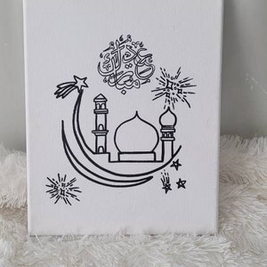 Islamic Paint Kit,kids Paint Canvas,kids Eid Gift,ramadan Gift, Eid ...