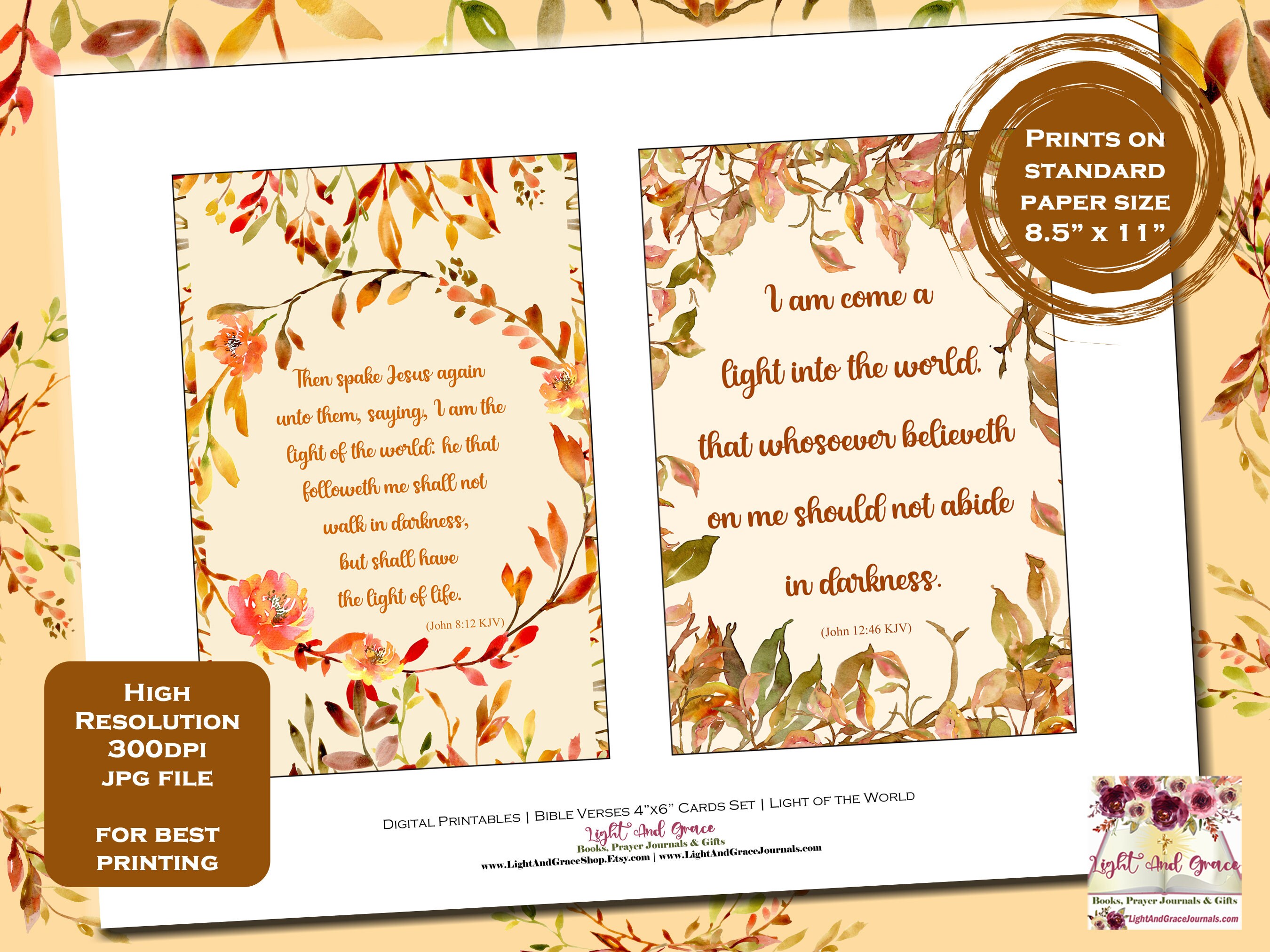 Christian Digital Paper | Faith Scrapbook Bible Verse Ephemera Cards ...