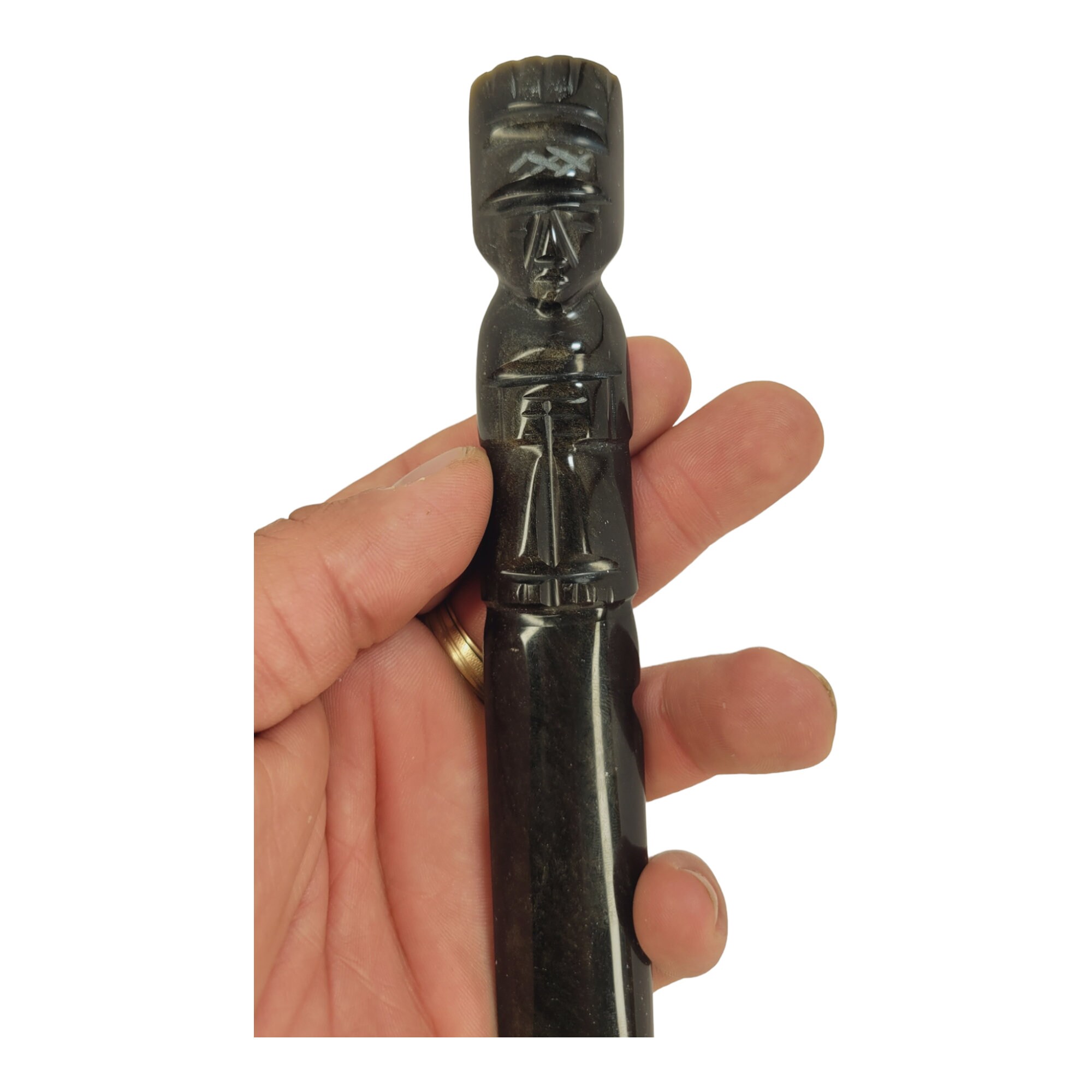 Obsidian Letter Opener Aztec Obsidian Dagger Obsidian - Etsy