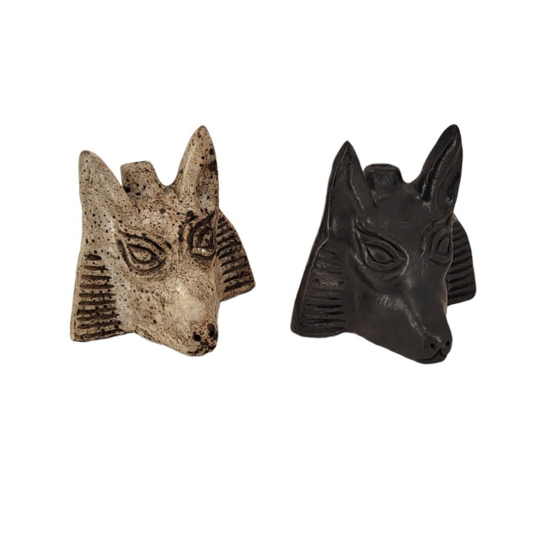 Unique Aztec-inspired Anubis Head Whistle - Handcrafted Ceramic ...