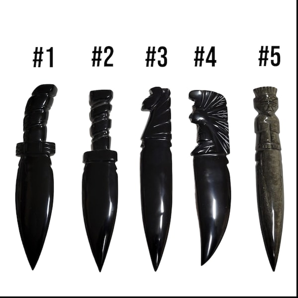Black Obsidian Knife - Etsy