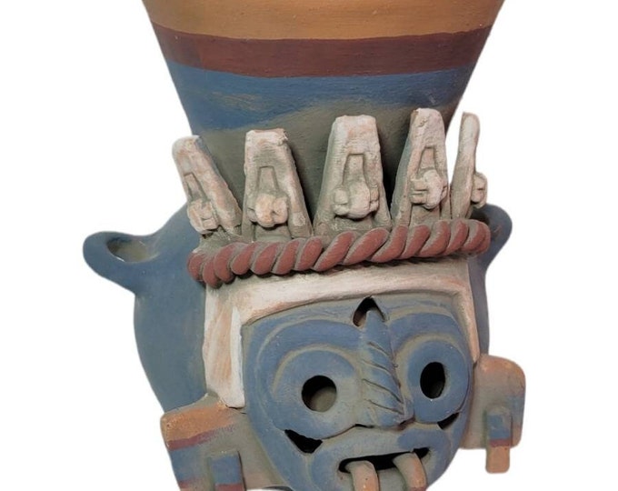 Aztec Mayan Tlaloc Rain God Artifact Carved Sculpture Statue Mini Www ...