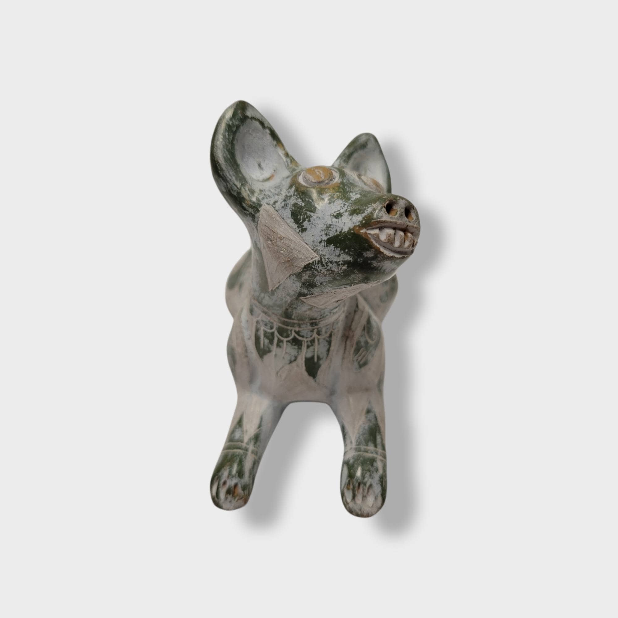 Dog Flute, #2, Maya, Aztec, Xoloitzcuintle, Replica, Hand Painted ...