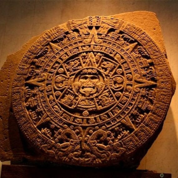 Aztec Calendar Replica Piedra Del Sol Calendario Azteca 2 - Etsy