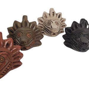 Aztec Death Whistles, Handcrafted Clay Flutes, Jaguar Roar, Bulk of 4 ...