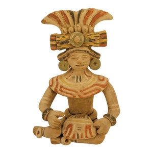 Teotihuacan Nobility, Aztec Priest Set, Characters With Headdress, Ear ...