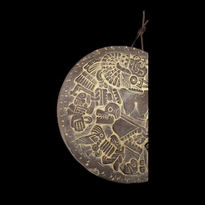 Handcrafted Coyolxauhqui Stone Replica: Aztec Myth in Clay - Etsy