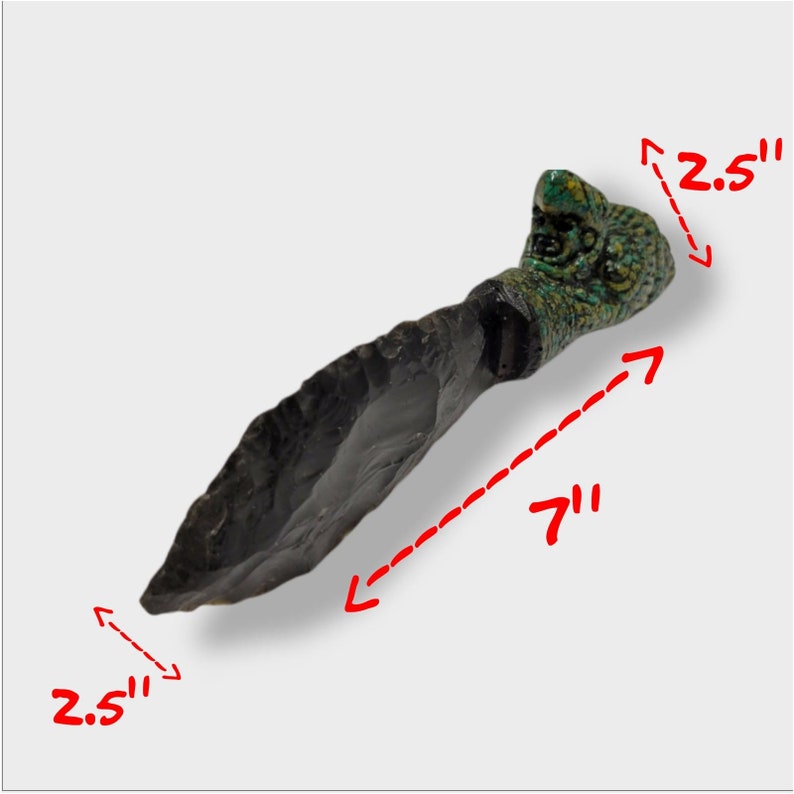 Eagle Warrior Obsidian Knife Obsidian Dagger Aztec Obsidian - Etsy