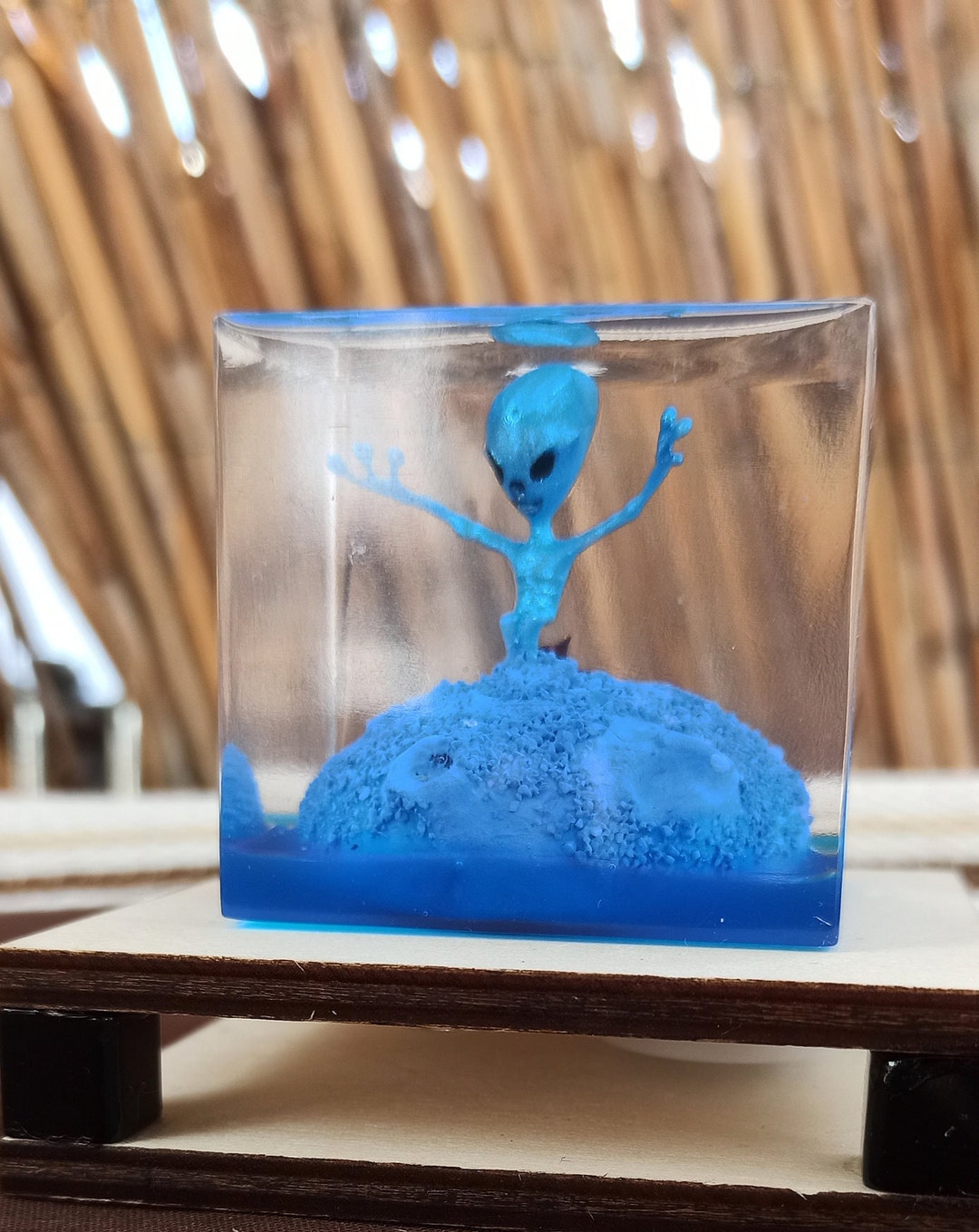 Diorama Alien Pooping on Planet, With Lighting, Decoration, Paperweight ...