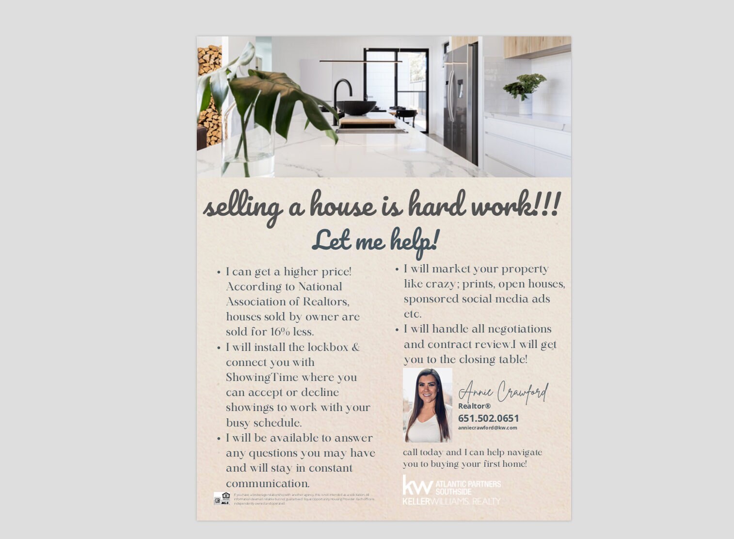 FSBO Real Estate Flyer Template Design | FSBO | Real Estate Marketing ...