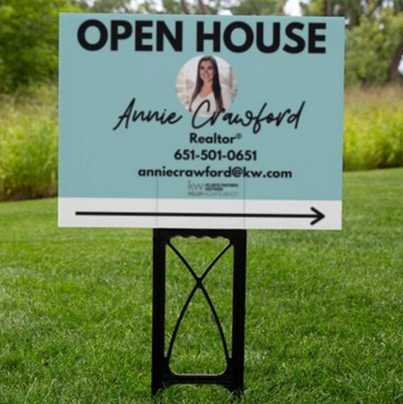 Open House Sign Digital Download Canva Real estate canva | Etsy
