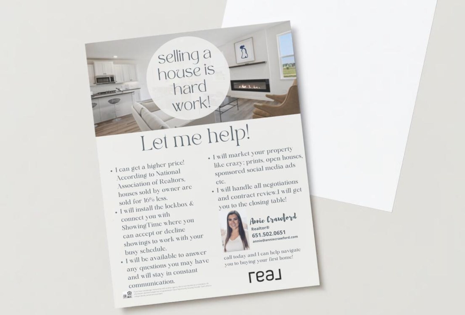 FSBO Real Estate Flyer Template Design | FSBO | Real Estate Marketing ...