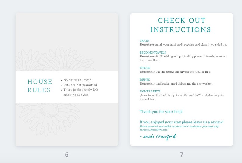 Airbnb Welcome Booklet Editable Airbnb Booklet Rental Booklet Rental ...