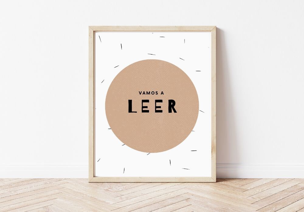 VAMOS A LEER, Spanish Quotes, Digital Download, Kids Room, Homeschool ...