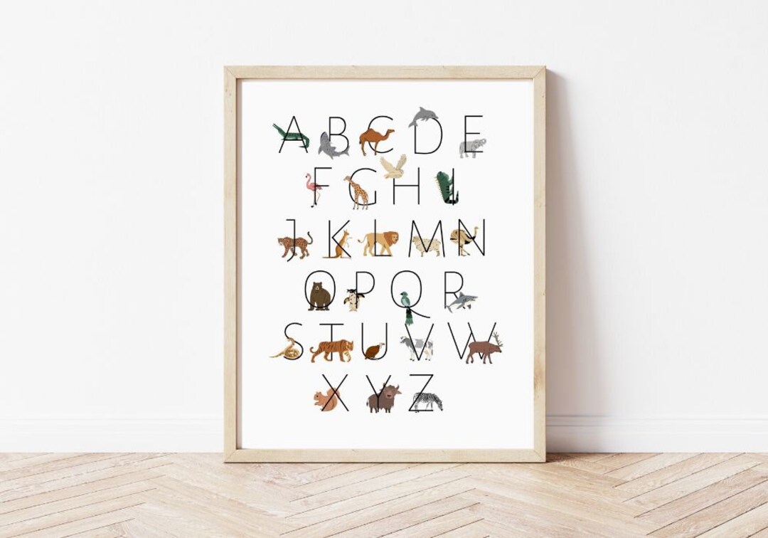 French Picture Alphabet, Digital Download, Educational Printable, ABC ...